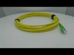 SC simples APC do revestimento do cabo de remendo 3.0mm do único modo da fibra ótica de G652D LSZH a LC UPC