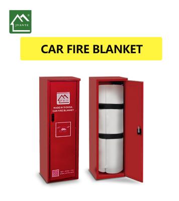 China White Fire Extinguisher Blanket 550℃ Temperature Long Term Protection For Cars Safety for sale