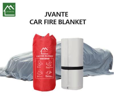 China High Silica White JAT-303 Fire Fighting Blanket 0.6 Thickness Fiberglass Vehicle Fire Blanket Welding High Visibility Protection for sale