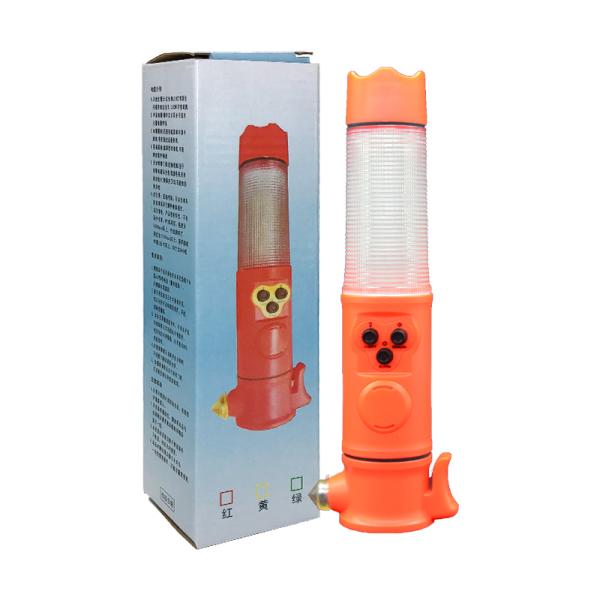 Quality Orange 6-In-1 Multi-Functional Sound And Light Alarm Flashlight for sale