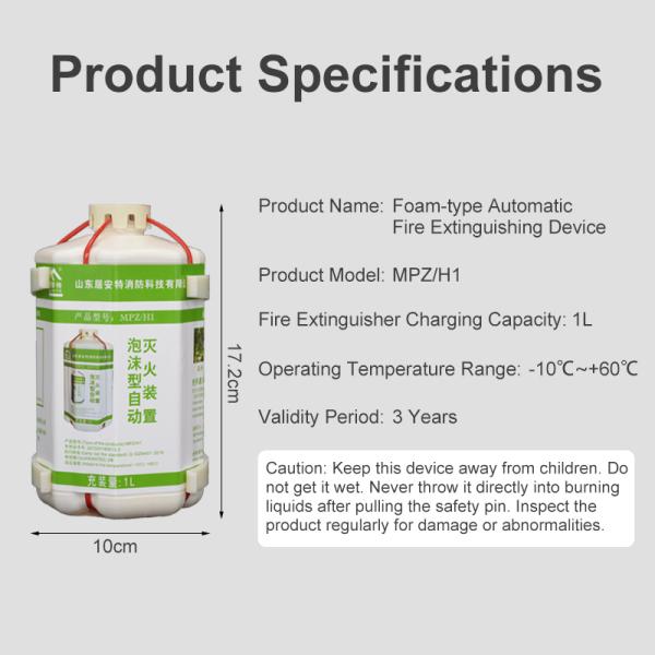 Quality 1L Quick Fire Extinguisher With Effective Foam That Prevents Re Ignition for sale