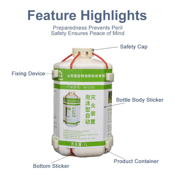 Quality 1L Quick Fire Extinguisher With Effective Foam That Prevents Re Ignition for sale