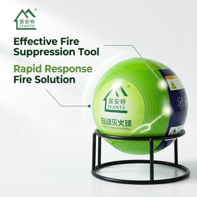 China 1.2kg Jvante Spherical Dry Powder Fire Extinguisher Stand 90 Powder for sale