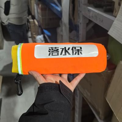 China AH-003 Adult Auto Inflatable Life Preserver 100N Buoyancy Single Air Chamber Throwable Car Fishing Life Ring with Automatic Inflation Device for sale