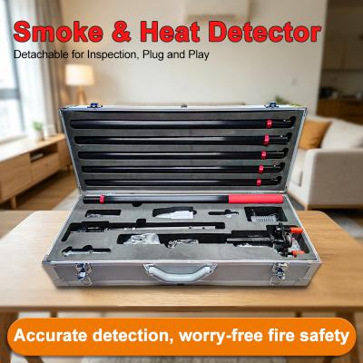 China 3-in-1 Detector Test & Removal Tool 3.6m Smoke Detector Tester 3.4m Detacher Anodized Aviation Aluminum 4.5KG Total Weight Aluminum Carry Case for Smoke & Heat Detector Maintenance for sale