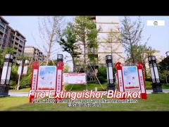 Fire Rescue Fire Extinguisher Blanket 100% Glass Fiber Fire Retardant Blanket