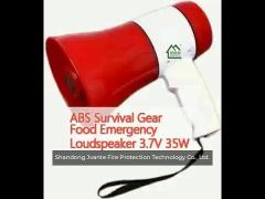 Equipamento de sobrevivência ABS Alto-falante de emergência alimentar 3.7V 35W