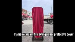 Flame-retardant Oxford fabric fire extinguisher protective cover with dust and sun protection