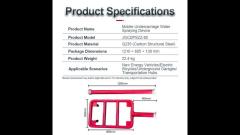 Mobile vehicle underbody water spraying device, highly efficient for cooling and extinguishing fires