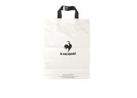 China Custom Loop Plastic Handle Bags HDPE Environmental Friendly Handbag for sale