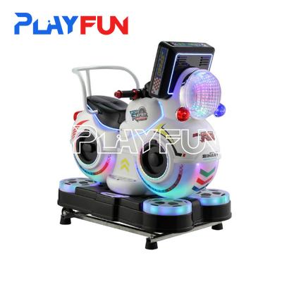 China 3D Kiddie Rides Kids Motor Racing Game Happy Little Motorcycle with MP5 for sale