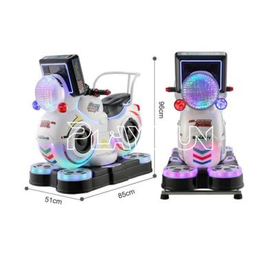 China 3D Kiddie Rides Kids Motor Racing Game Happy Little Motorcycle with MP5 for sale