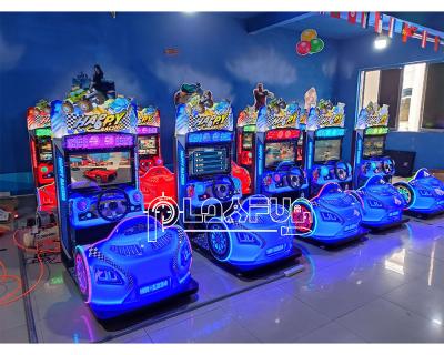 China FEC Indoor parque de diversões simulador crianças mini happy racing arcade vídeo jogo de carro máquina jogos de corrida de carros à venda