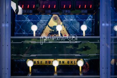 China Heißes Spielzeug Münz betriebener Vergnügungspark Innenkinder Schießen Meister ein 2 Spieler Simulation Arcade Laser-Spiel zu verkaufen
