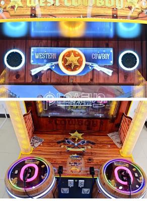 China Coin Operated Free Bar West Cowboy Bar Kids Simulation Game Shooting Games Video Game Machine for sale