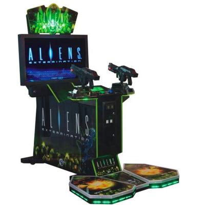 China Adult 2 players arcade game machine shooting coin operated vibration Aliens gun shooting simulator game machine for sale