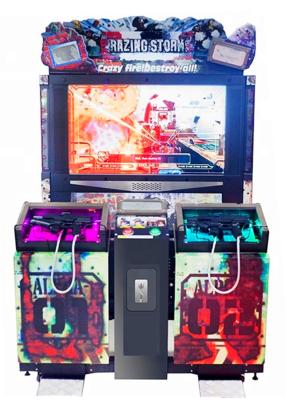 China Indoor entertainment coin operated 55 inch Razing Storm shooting simulator video arcade shooting machine arcade games for sale