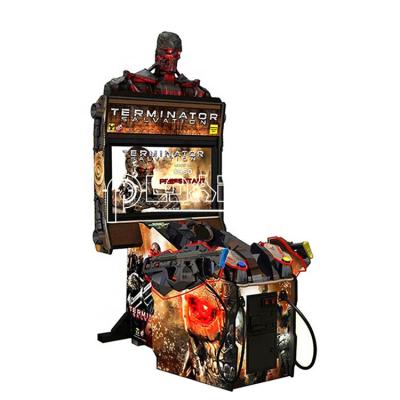China Arcade-Münzbetrieb 42-Zoll-Schuss-Simulator Terminator Videospiel-Maschine zu verkaufen