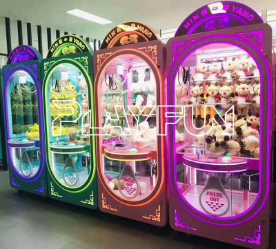 Cina Playfun Black Metal Completo Montaggio o Non Montaggio Shopping Mall Barato Arcade Premio Regalo Gioco Gru Maglietta in vendita