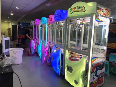 China Crazy Toy 2 Gifts Catch dolls  Machine claw Crane Plush Toy Doll Claw Toy Arcade Games  Machine for sale