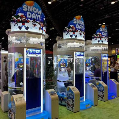 China Playfun Snow Day Kids Ticket Redemption Game Coin Operated Throw a Ball Ticket Redemption Games Machine for sale