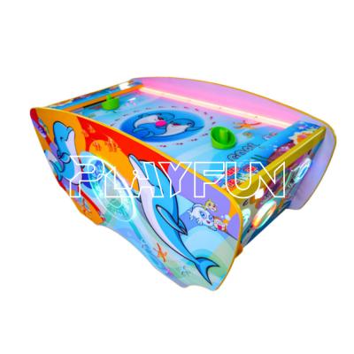 Cina Giochi al parco di divertimenti al coperto Coin operato 2 giocatori bambini mini air hockey macchina da gioco arcade Dolphin Air hockey in vendita