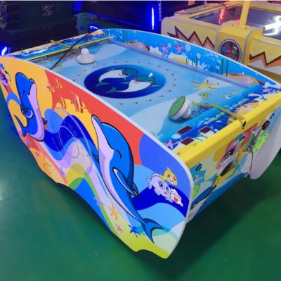 Cina Giochi al parco di divertimenti al coperto Coin operato 2 giocatori bambini mini air hockey macchina da gioco arcade Dolphin Air hockey in vendita