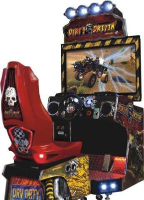 China 3D Video Coin Operated Dirty Driving Car Racing Arcade Game Machine For Game Center for sale