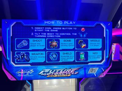 China Máquina de jogo de arcade de corridas de motocicleta do futuro com função de moeda interna à venda