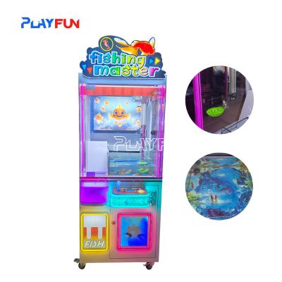 China Gewerbliche Kinderfreundliche echte Fische Fangen Fischen Vergnügen Münze Betrieben Arcade-Spiel Kran Maschine für Einkaufszentrum zu verkaufen