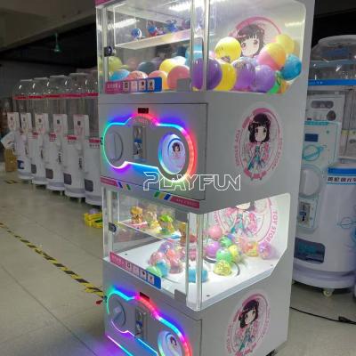 China Factory Wholesale Coin Operated Double Layer Capsule Toy Machine Self-Service Toy Egg Twist Game Capsule Machine for sale