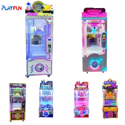China Playfun New 60 Clips  Coin  Operated Vending  Clip Wheel  Lucky Clips Space Shuttle Prize Games Machine for sale