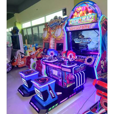 China Playfun Dinosaur Age Kids Indoor Coin Operated Target Arcade Shooting Gun Game Machine for Kids Game Center Coin Operated for sale