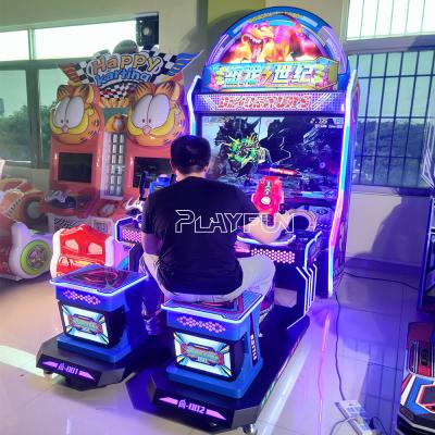 China Playfun Dinosaur Age Kids Indoor Coin Operated Target Arcade Shooting Gun Game Machine for Kids Game Center Coin Operated for sale