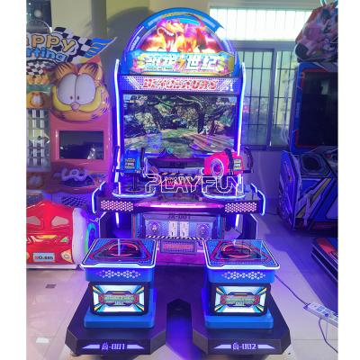 China Playfun Dinosaur Age Kids Indoor Coin Operated Target Arcade Shooting Gun Game Machine for Kids Game Center Coin Operated for sale