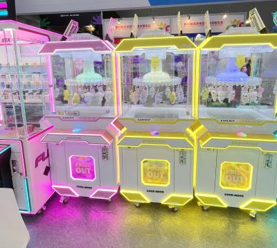 China Playfun Games Lucky Prize Machine  40  Clips POPO  Clamp Prize Tech  Space Bunny Rabbit Clip Gift Game Machine for sale