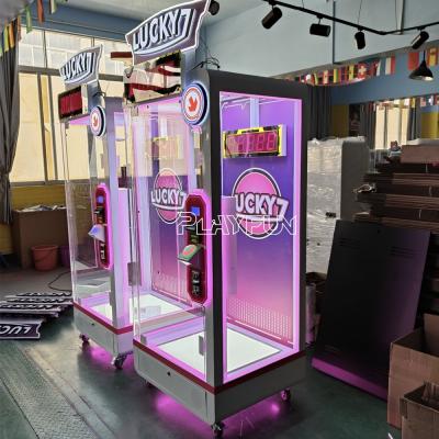 중국 아케이드 동전 운영 게임 기계 쇼핑몰 럭키 7 컷 상금 큰 인형 상금 가위 절단 게임 기계 판매용