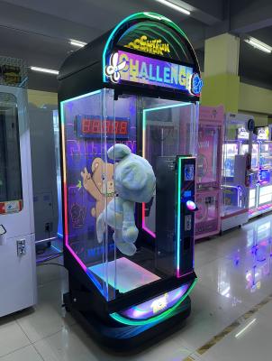 China Playfun Schere-Schnitt-Preismaschine 10S Zeit-Herausforderungsmaschine Münzbetriebene große Puppen-Automaten zu verkaufen