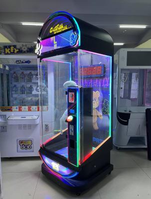 China Playfun Schere-Schnitt-Preismaschine 10S Zeit-Herausforderungsmaschine Münzbetriebene große Puppen-Automaten zu verkaufen
