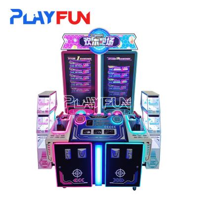 China Playfun Coin Operated Indoor Entertainment Center 2 Player Gun Quick Shooting Top GunSimulator Arcade Game Machine With Gift Box for sale