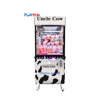 China Wholesale Coin Operated Uncle Cow Arcade Doll Machine Claw Crane Prize Gift Game Machine for Kids and Adults for sale