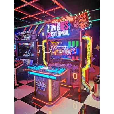 China Máquina de jogo de tiro com arma de crise zumbi operada por moedas em tela grande, simulador de máquina de jogo de arcade à venda