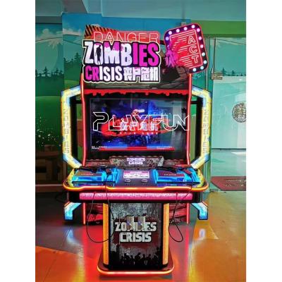 China Máquina de jogo de tiro com arma de crise zumbi operada por moedas em tela grande, simulador de máquina de jogo de arcade à venda