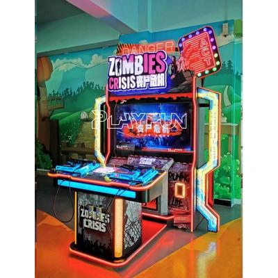 China Máquina de jogo de tiro com arma de crise zumbi operada por moedas em tela grande, simulador de máquina de jogo de arcade à venda