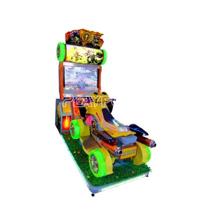 China Playfun HD Indoor Sport Amusement Coin Operated Arcade Crazy Four Wheeler Car Moto Motorbike Simulator Racing Game Machine for sale