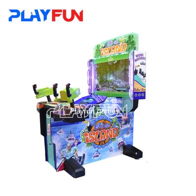China PlayFun New Design Let's Go to Island Classic Shooting Game Arcade Indoor Coin Gun Simulator Machine for sale