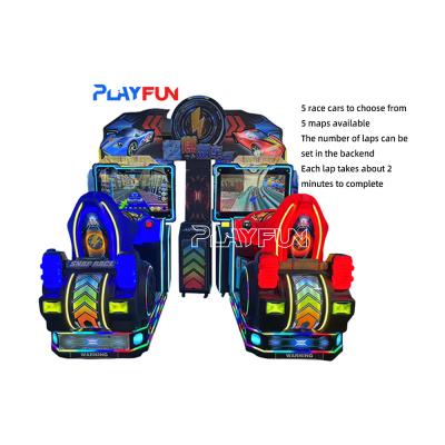 China Dynamic Motion Seat Racer Coin Operated Initial D Moto Gp Mari-O Kart Crusin Blaster Simulator Arcade Car Racing Game Machine for sale