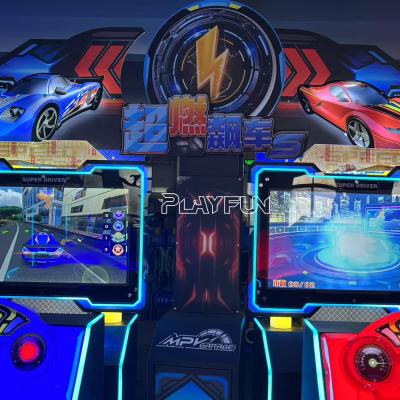 China Dynamic Motion Seat Racer Coin Operated Initial D Moto Gp Mari-O Kart Crusin Blaster Simulator Arcade Car Racing Game Machine for sale