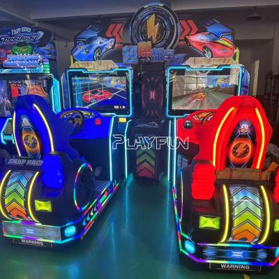 China Dynamic Motion Seat Racer Coin Operated Initial D Moto Gp Mari-O Kart Crusin Blaster Simulator Arcade Car Racing Game Machine for sale