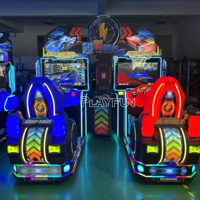China Dynamic Motion Seat Racer Coin Operated Initial D Moto Gp Mari-O Kart Crusin Blaster Simulator Arcade Car Racing Game Machine for sale